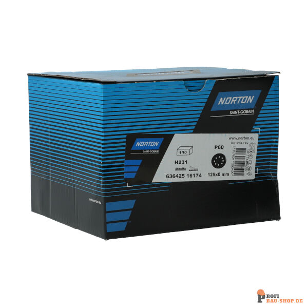 Schleifscheibe auf Unterlage: NORTON Klett-Schleifscheiben H231 H231 ...