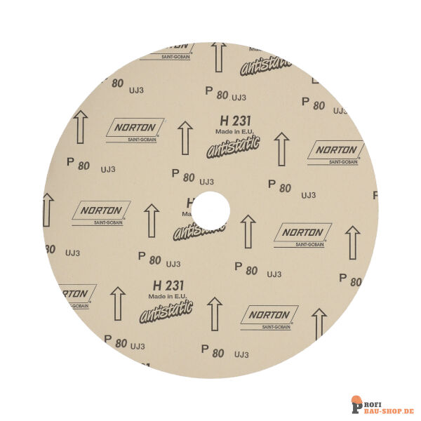 Schleifscheibe auf Unterlage: NORTON Schleifscheiben ungelocht H231 ...