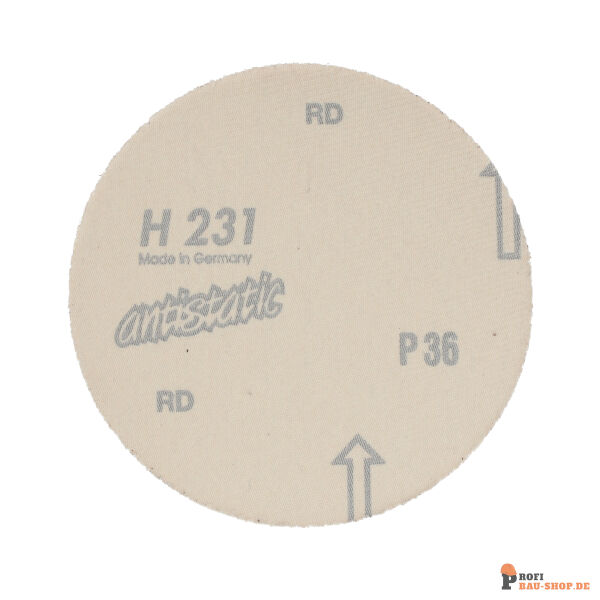 Schleifscheibe auf Unterlage: NORTON Klett-Schleifscheiben H231 H231 ...
