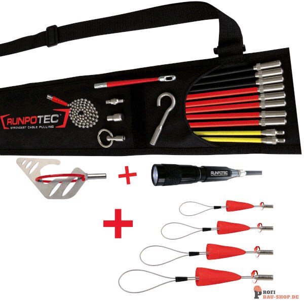 Einziehsysteme: RUNPOTEC RUNPOSTICKS Comf. + RUNPOFIX Set Gewinde